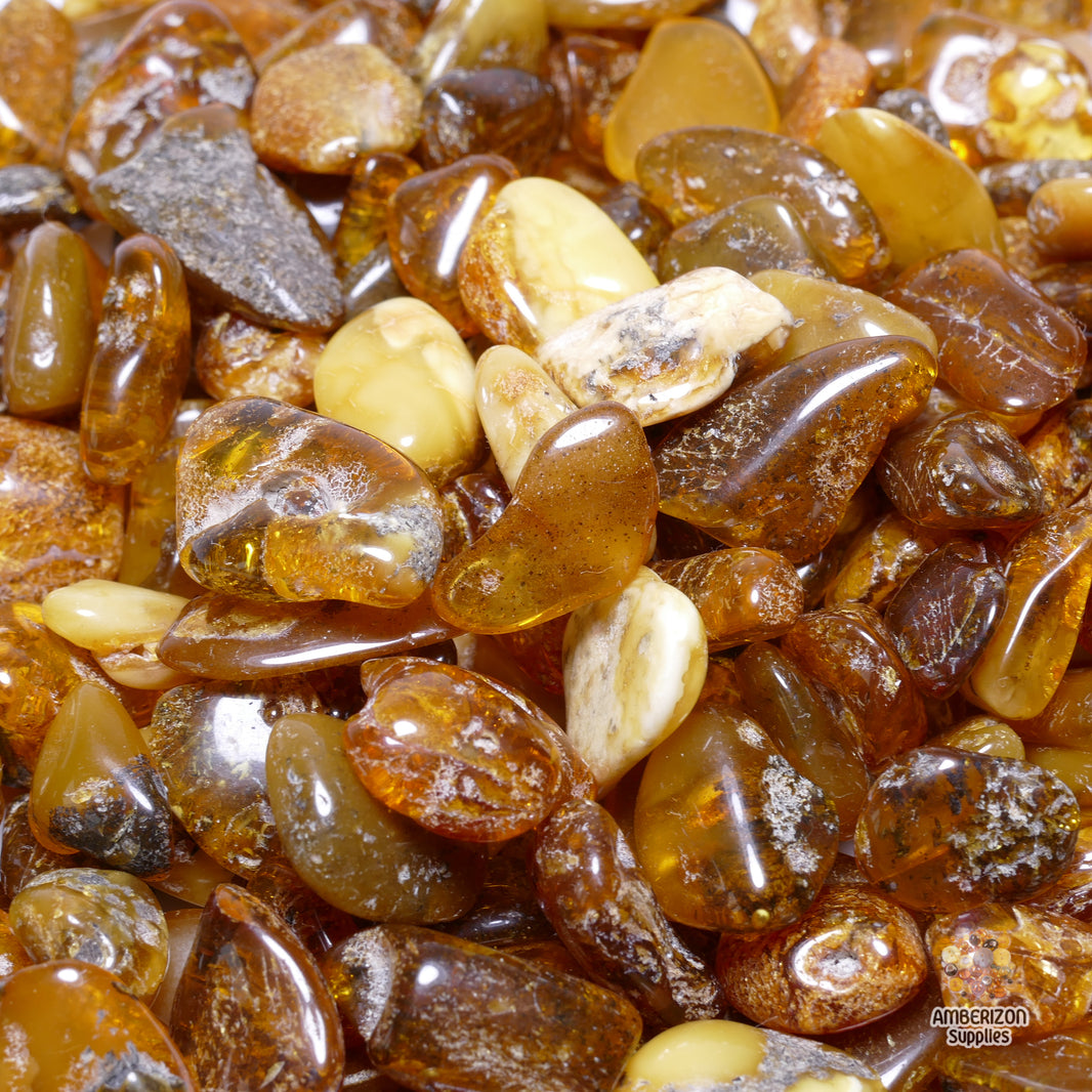 Tumbled Baltic amber stones ★ Shop tumbled Baltic amber gemstones ...