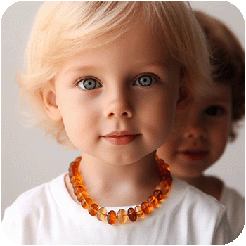 Baltic amber necklaces for children | Amber beads for baby boys and ...