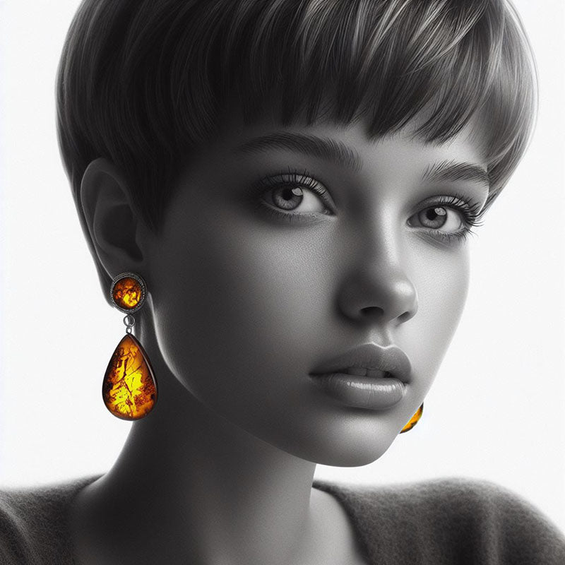 Baltic amber jewelry for women, teenagers | Real amber jewelry for ...